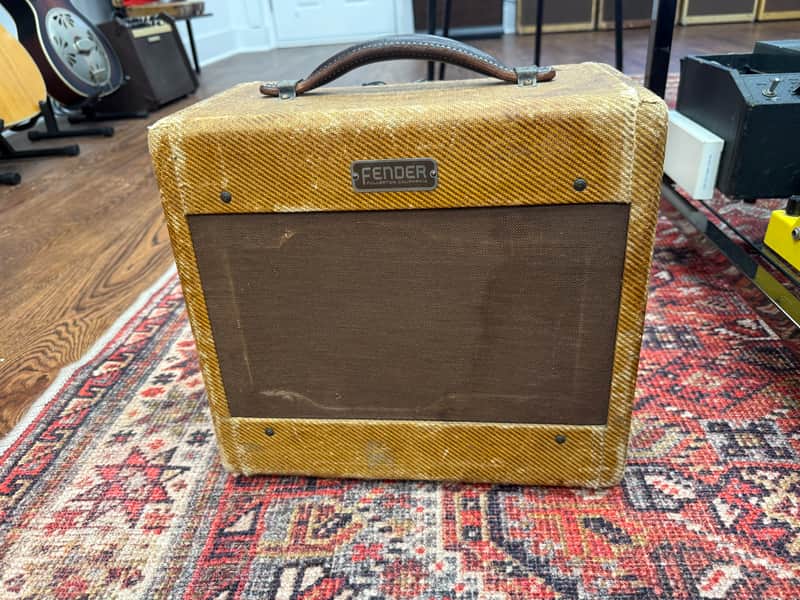 1954 Fender Princeton 5B2 Wide Panel 4-Watt 1x8" Guitar Combo - Tweed ...
