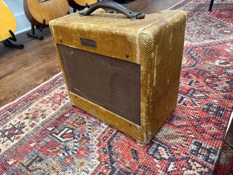 1954 Fender Princeton 5B2 Wide Panel 4-Watt 1x8" Guitar Combo - Tweed ...