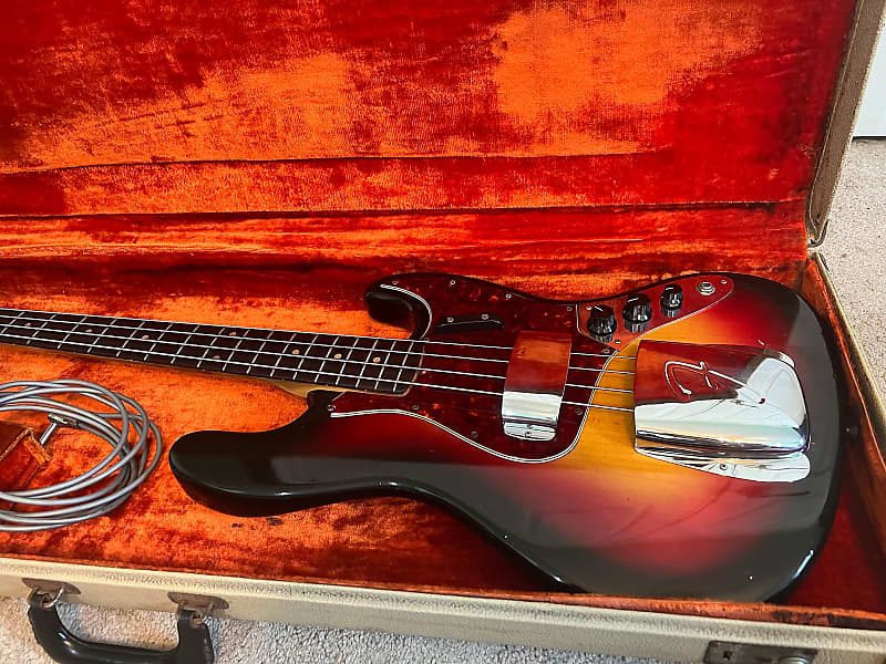 Fender Jazz Bass 1963 Sunburst OHSC One Owner – My Store